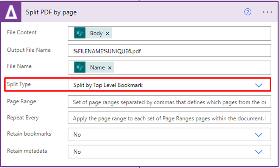 Split PDFs By Bookmark Using Power Automate Aquaforest PDF And OCR Software Blog